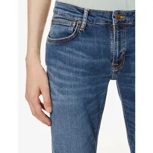 Nudie Jeans Skinny Lin Tapered Jeans - Dark Blue Navy