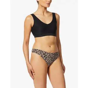 Chantelle Soft Stretch Seamless One-size Thong - Animal Print