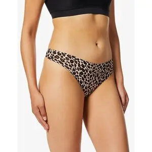 Chantelle Soft Stretch Seamless One-size Thong - Animal Print