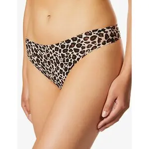 Chantelle Soft Stretch Seamless One-size Thong - Animal Print