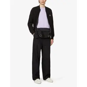 Paul Smith Zebra-embroidered Long-sleeve Cotton Bomber Jacket - Black