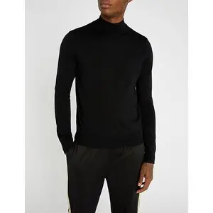Sandro Turtleneck Wool Jumper - Black
