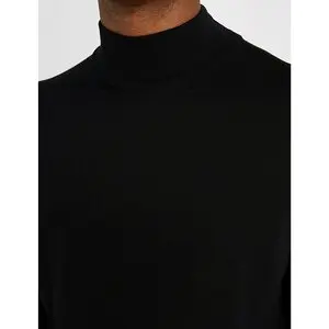 Sandro Turtleneck Wool Jumper - Black