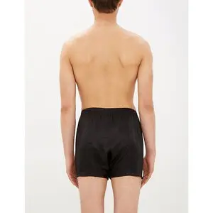 Derek Rose Woburn Regular-fit Silk Boxers - Black
