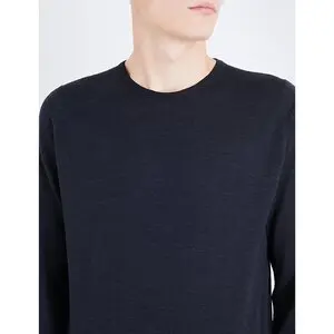 John Smedley Lundy Crewneck Jumper - Hepburn Smoke