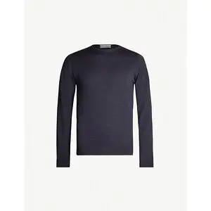 John Smedley Lundy Crewneck Jumper - Hepburn Smoke
