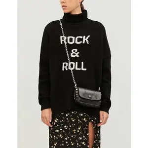 Zadig&Voltaire Alma Turtleneck Oversized Wool Jumper - Noir