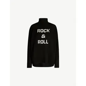 Zadig&Voltaire Alma Turtleneck Oversized Wool Jumper - Noir