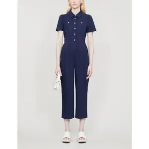 Whistles Emma Cotton-blend Jumpsuit
