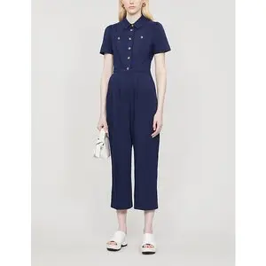 Whistles Emma Cotton-blend Jumpsuit