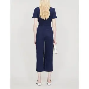 Whistles Emma Cotton-blend Jumpsuit