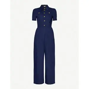 Whistles Emma Cotton-blend Jumpsuit