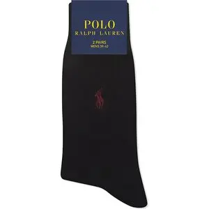Polo Ralph Lauren Fil D'ecosse Cotton Socks - Black