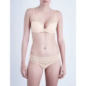 Chantelle Festivite Underwired Lace Bra - Golden Beige