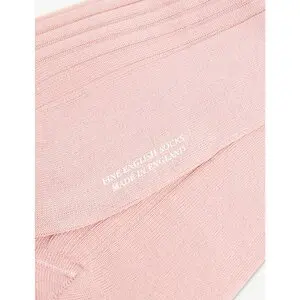 Pantherella Ribbed Cotton-blend Socks - Dusty Pink