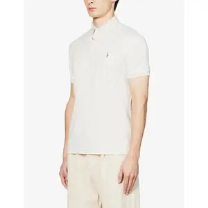 Polo Ralph Lauren Embroidered Logo Cotton Jersey Polo Shirt - American Heather