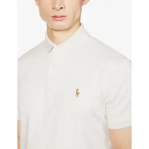 Polo Ralph Lauren Embroidered Logo Cotton Jersey Polo Shirt - American Heather