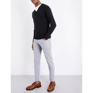 John Smedley Blenheim V-neck Jumper - Black