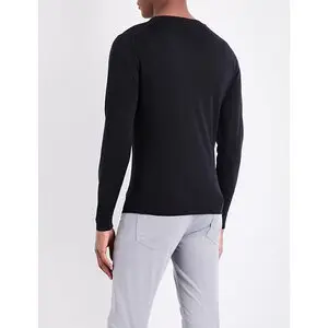 John Smedley Blenheim V-neck Jumper - Black