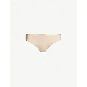 Hanro Seamless Stretch-cotton Thong - 0274 Beige