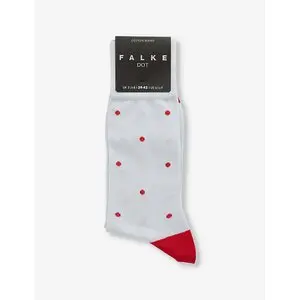Falke Falke Dot Cotton-Blend Socks 6594 Light Blue