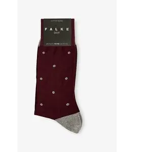 Falke Dot Cotton-blend Socks - Barolo
