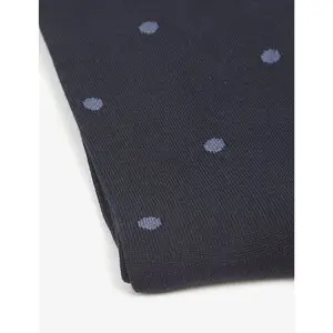 Falke Dot Cotton-blend Socks - Dark Navy