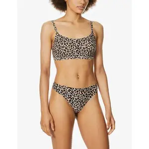 Chantelle Soft Stretch Smooth Padded Bralette - 0oz Leopard Print