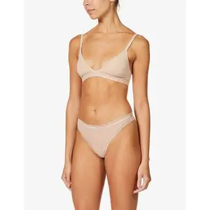 Calvin Klein Bottoms Up Mid-rise Stretch-jersey Thong