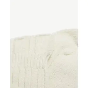 Falke Bedsock Ribbed Knitted Wool-blend Socks - 2049 Off White