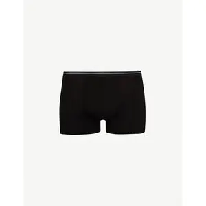 Zimmerli Pure Comfort Classic-fit Stretch-cotton Trunks - Black