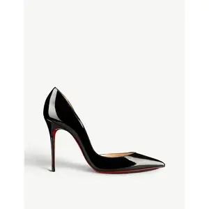 CHRISTIAN LOUBOUTIN Iriza 100 Patent-leather Courts - Black