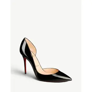 CHRISTIAN LOUBOUTIN Iriza 100 Patent-leather Courts - Black