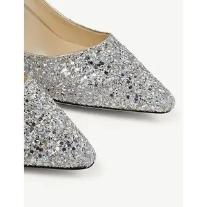 JIMMY CHOO Romy 60 Glittered Courts - Champagne