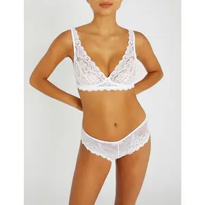 Hanro Moments Lace Soft-cup Bra - White