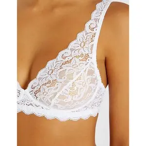 Hanro Moments Lace Soft-cup Bra - White
