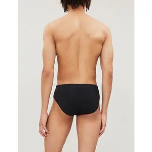 Hanro Basic Slim-fit Cotton Briefs - Black