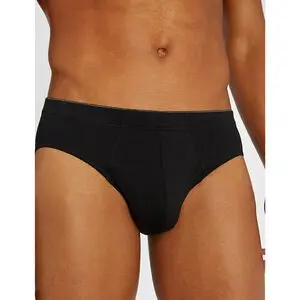 Hanro Basic Slim-fit Cotton Briefs - Black