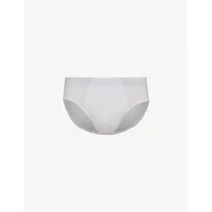 Hanro Basic Slim-fit Cotton Briefs M White