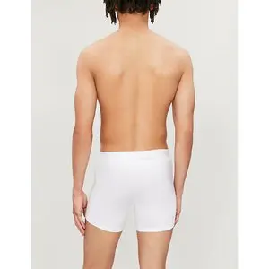 Derek Rose Jack Slim-fit Pima-cotton Trunks - White
