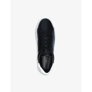Kurt Geiger Laney Platform Leather Trainers - Black