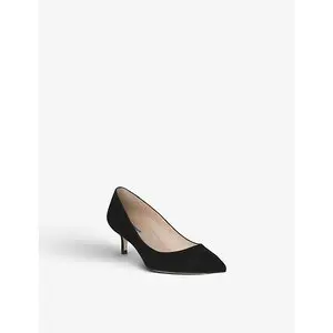 LK BENNETT Audrey Suede Kitten Heel Courts