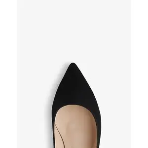 LK BENNETT Audrey Suede Kitten Heel Courts