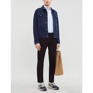 Eton Striped Long-sleeved Slim-fit Cotton Shirt