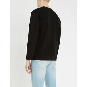Play Comme Des Garcon Heart-appliquéd Cotton Top - Black