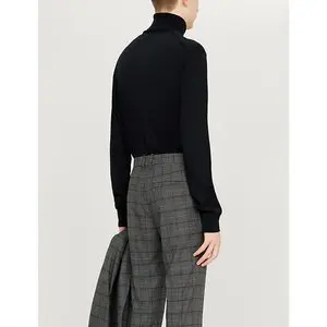 Sandro Fine-knit Wool Jumper - Black