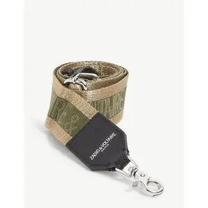 Zadig&Voltaire Logo-print Woven Strap - Kaki