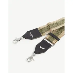 Zadig&Voltaire Logo-print Woven Strap - Kaki