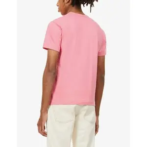 Play Comme Des Garcon Heart-print Cotton-jersey T-shirt Xxl - Pink