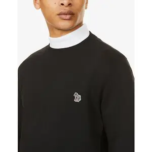 Paul Smith Zebra Embroidered Cotton Sweatshirt - Black